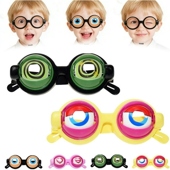 Blinking Winking Glasses, Funny Kinetic Crazy Eyes Glasses With Strap ...