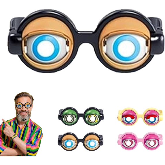 Blinking Winking Glasses, Kinetic Crazy Eyes Glasses Feature a Winking ...