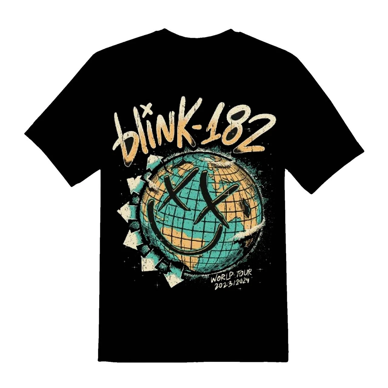Blinkk-182 California Album Graphic Top – West Coast Punk Aesthetic for ...