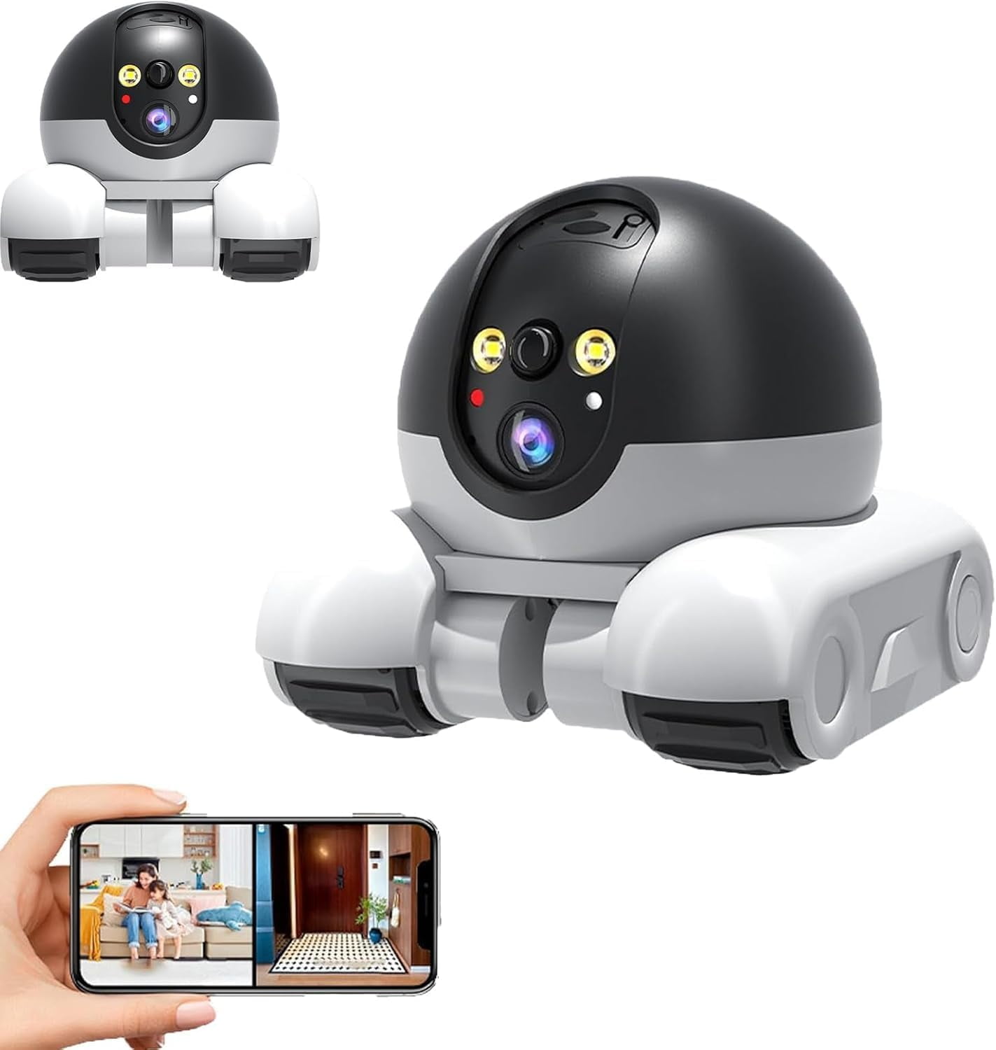 Blinky Bot Camera, The Blinky Bot Pro, 360° Camera on Wheels 1080p Dual ...