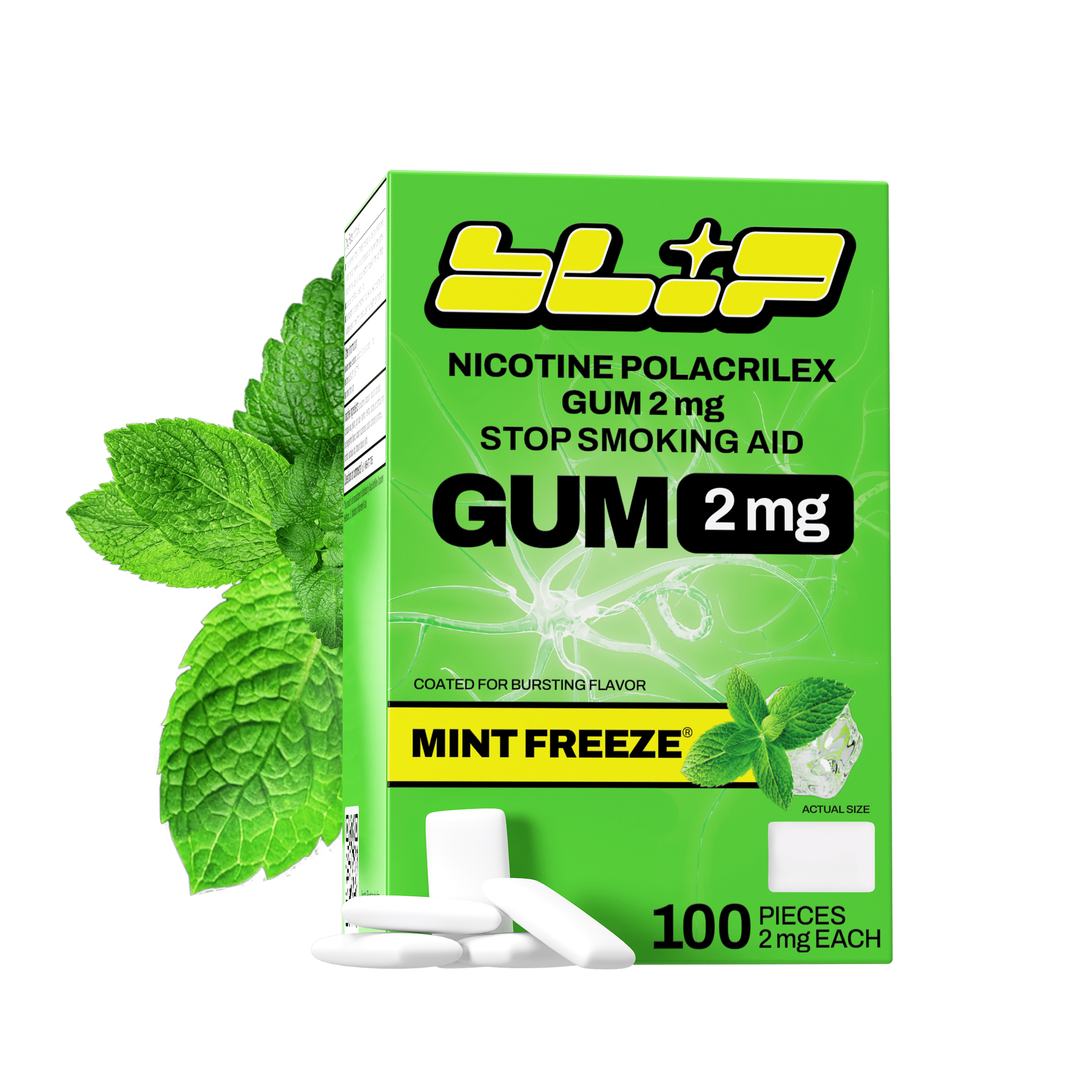 Blip NRT Nicotine Gum - 2mg Mint Freeze Flavor (100 Count) - Walmart.com