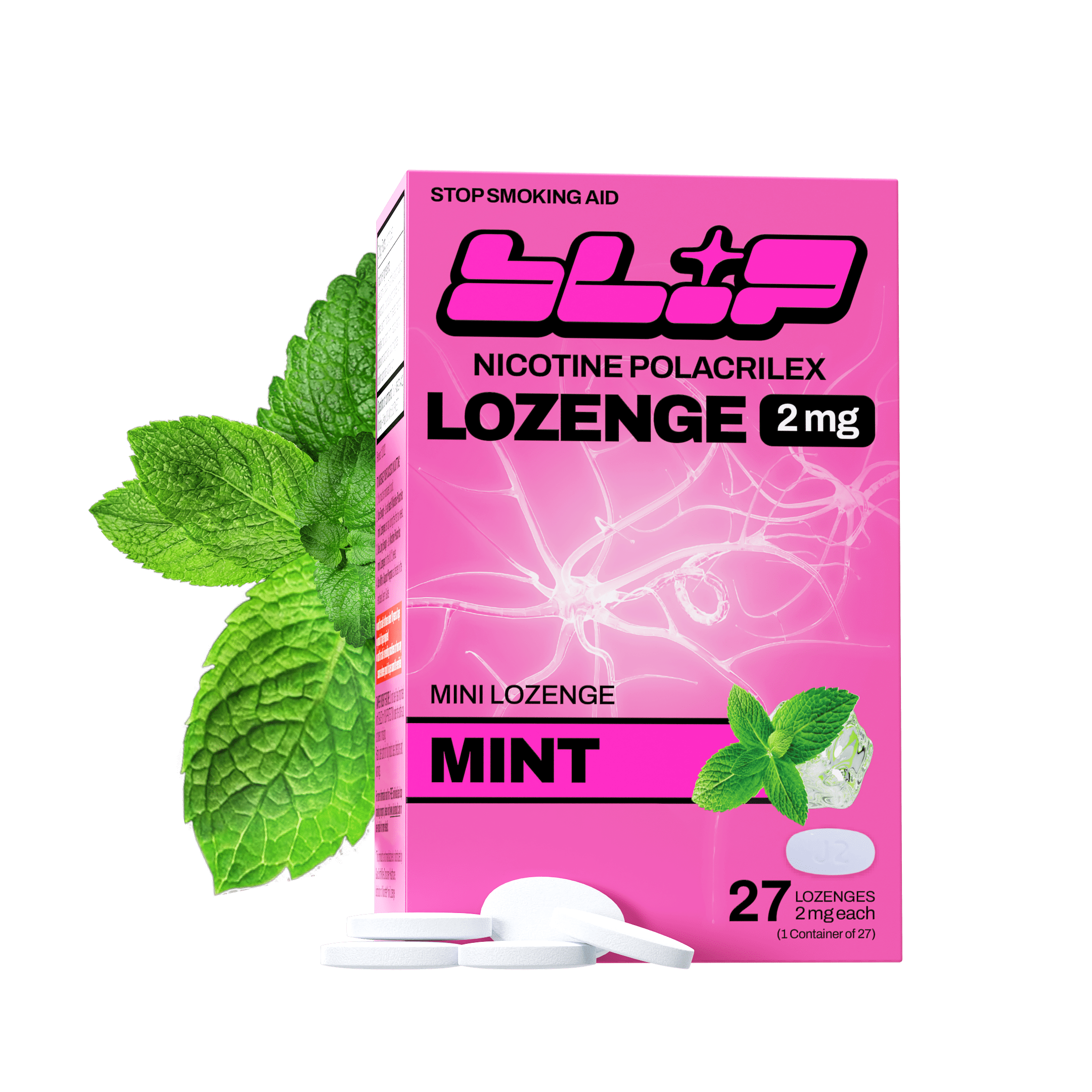 Blip NRT Nicotine Lozenge Mini's - 2mg Mint Flavor (27 Count) - Walmart.com