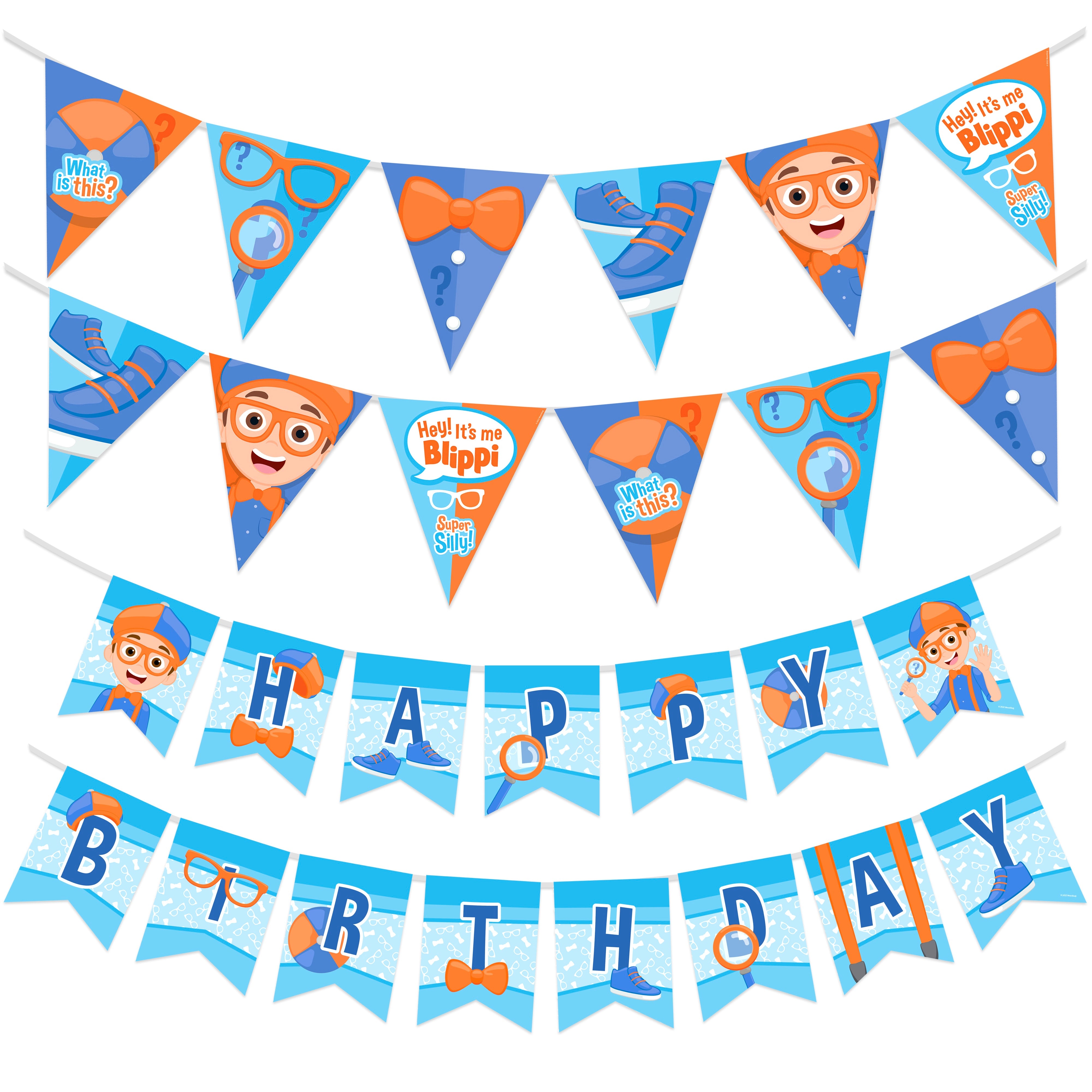 Blippi Banner & Pennants Kit - Blippi Party Supplies - Walmart.com