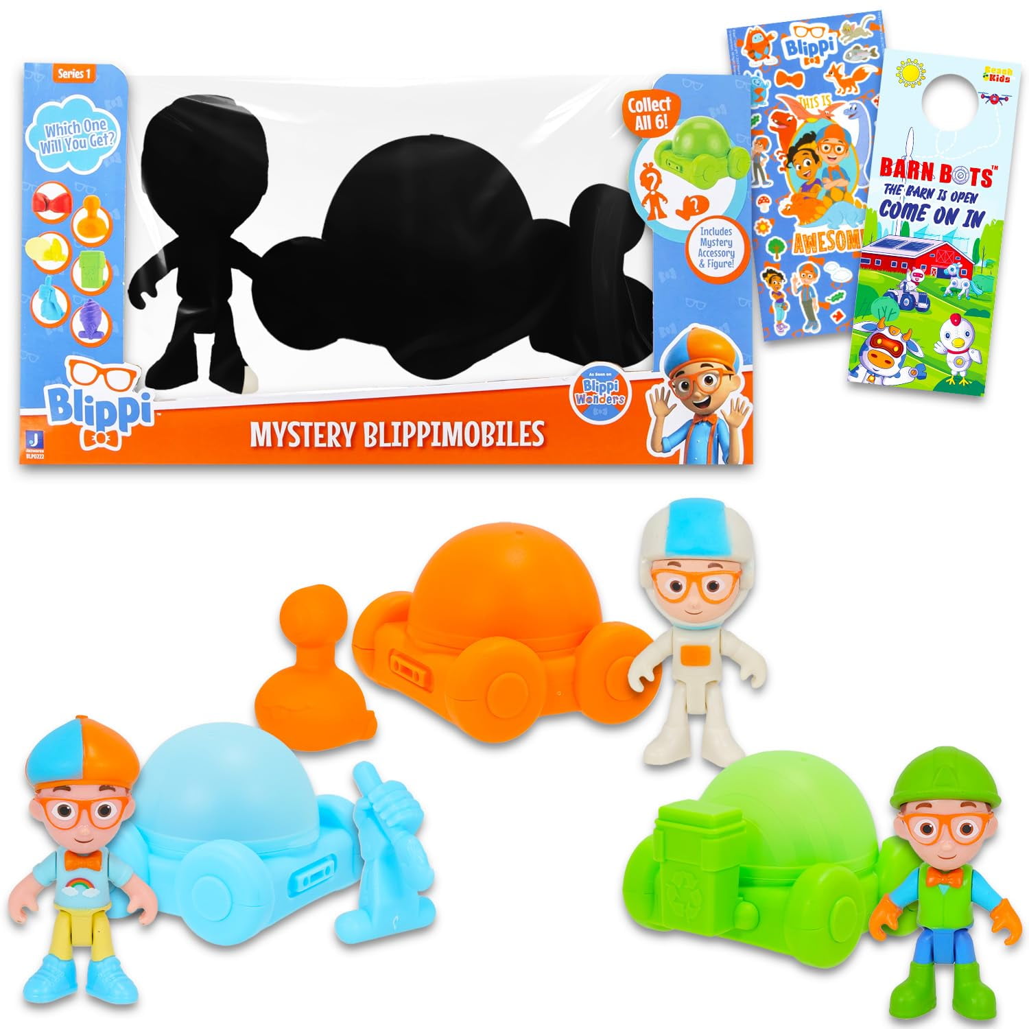 Blippi Blind Box Party Favors 3 Pack - Bundle with 6 Blippi Mystery ...