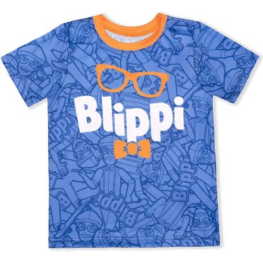 Blippi Boys Toddler Apparel, Short Sleeve T-Shirt Outfit, Sizes 2T-8 ...