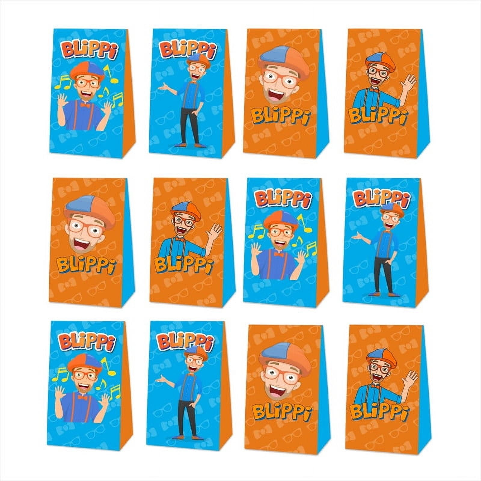 Blippi Candy Bags Birthday Goodie Party Favor Decorations Treat ...