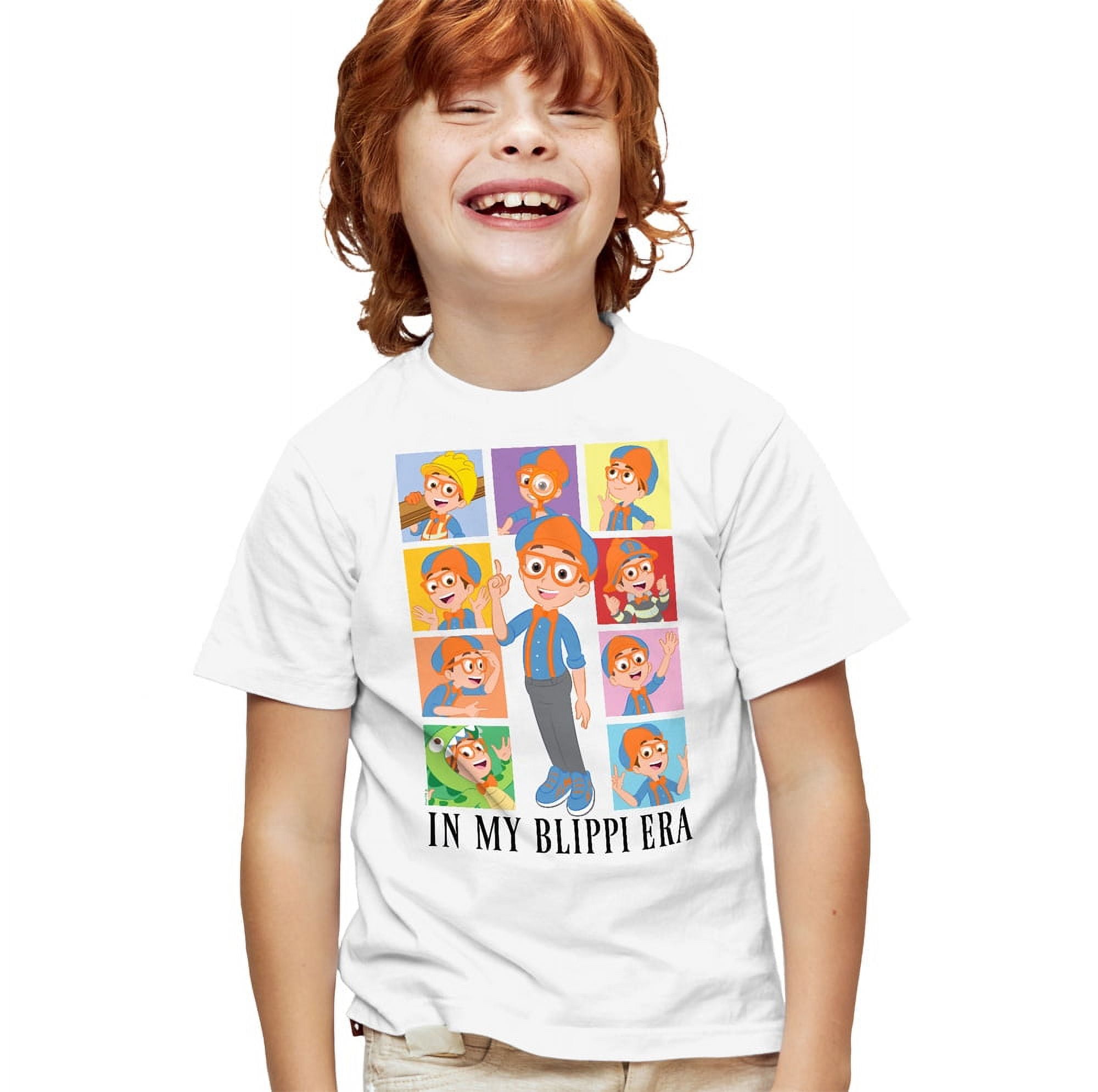 Blippi In My Blippi Era Kids T Shirt for Youth Boys and Girls, White ...