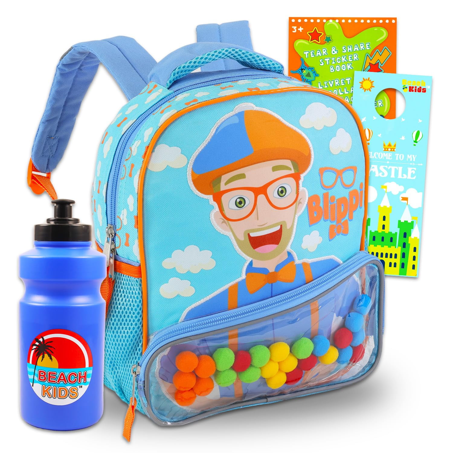 Blippi Mini Backpack for Kids - Blippi Preschool Bag Bundle with 12 ...