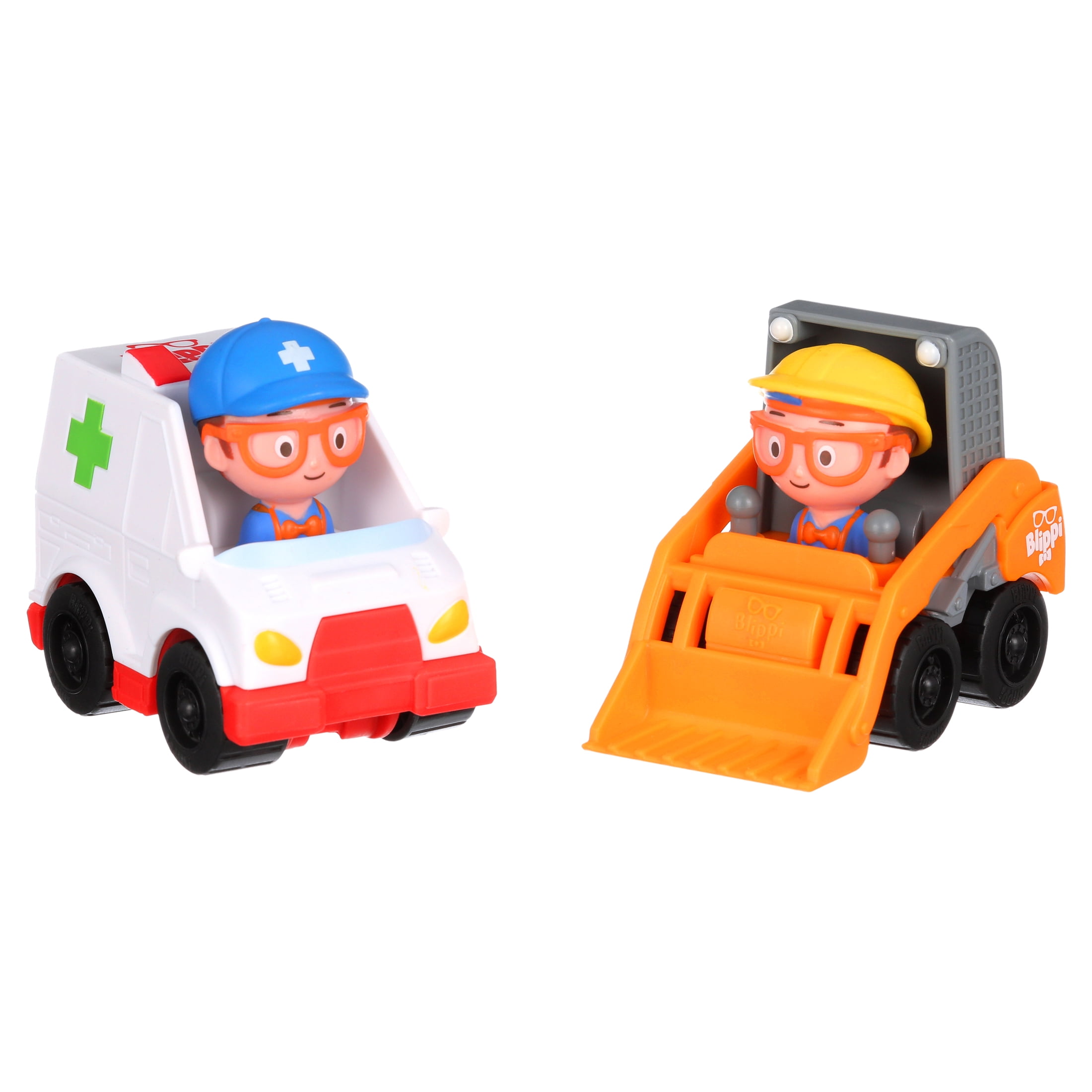 Blippi Mini Vehicles, Including Blippi Skid Steer and Blippi Ambulance ...