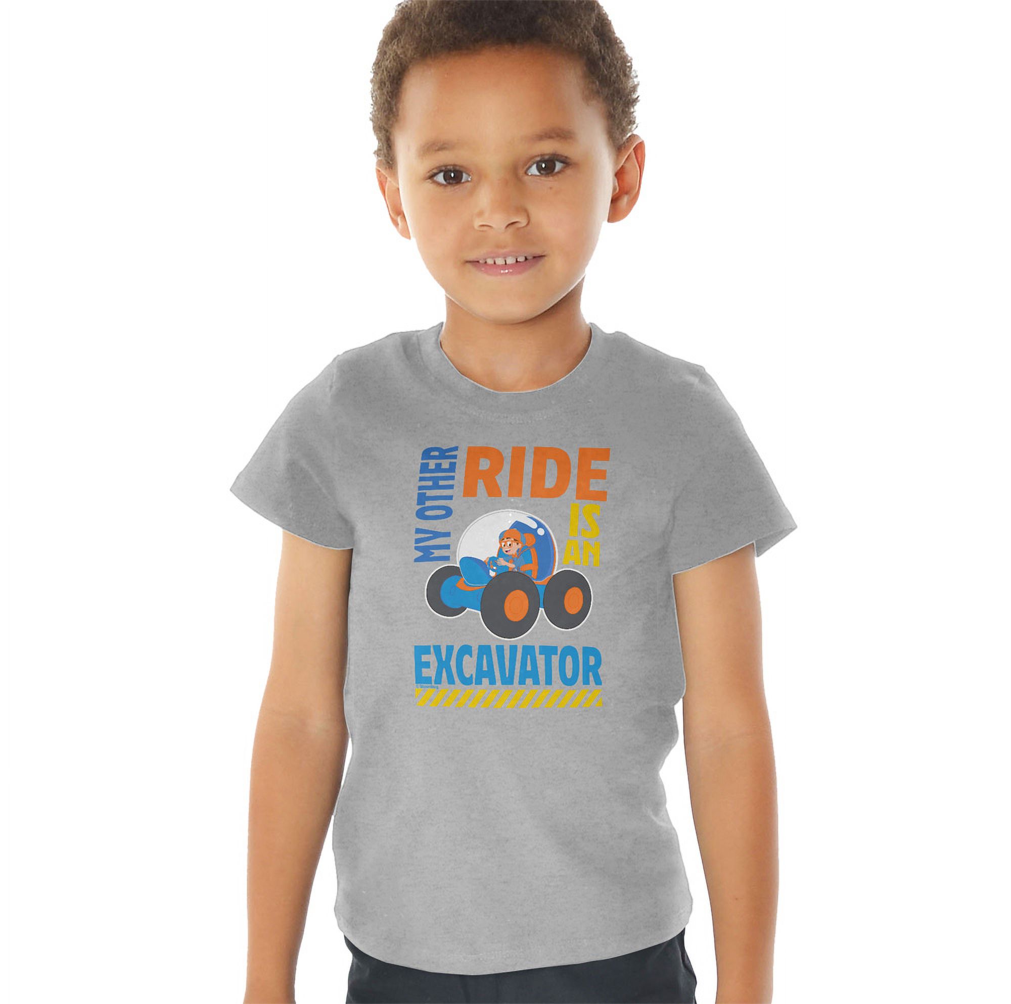 Blippi My Other Ride Is An Excavator Kids T Shirt (4) for Toddler Boys ...