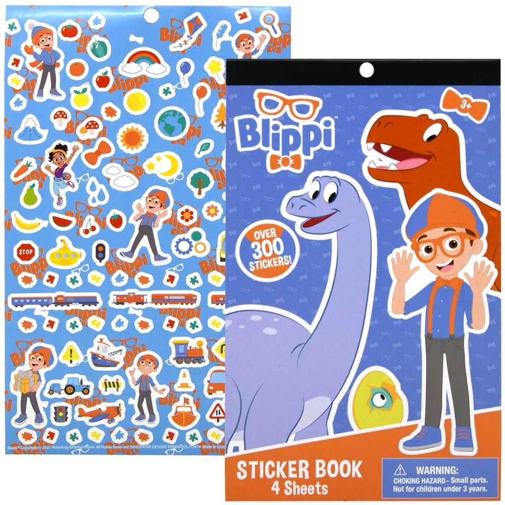 Blippi Sticker Pad 4 sheet - Walmart.com