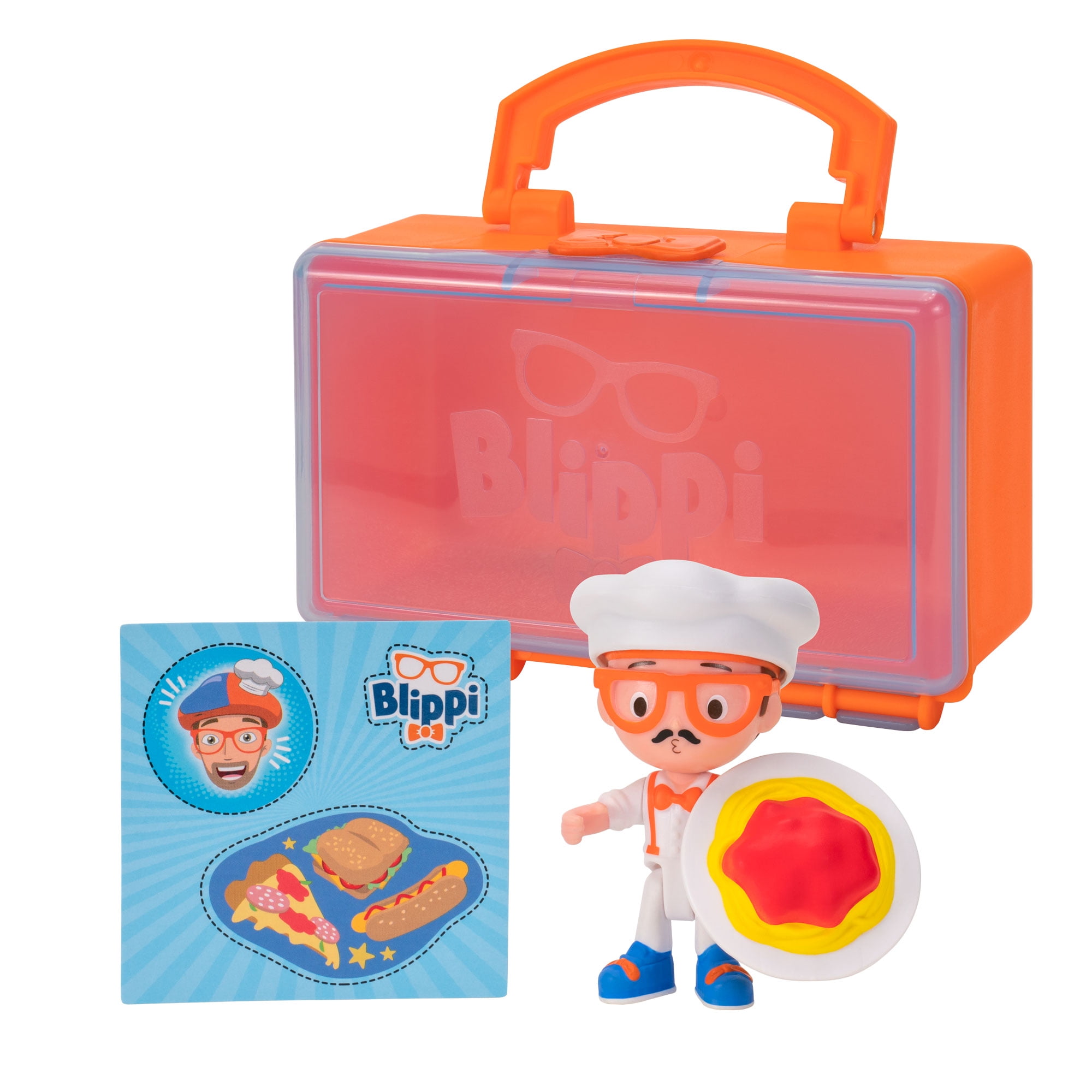 Blippi Toy Lunch Box Surprise, 3-inch figures, 2 Accessories, QR Code ...