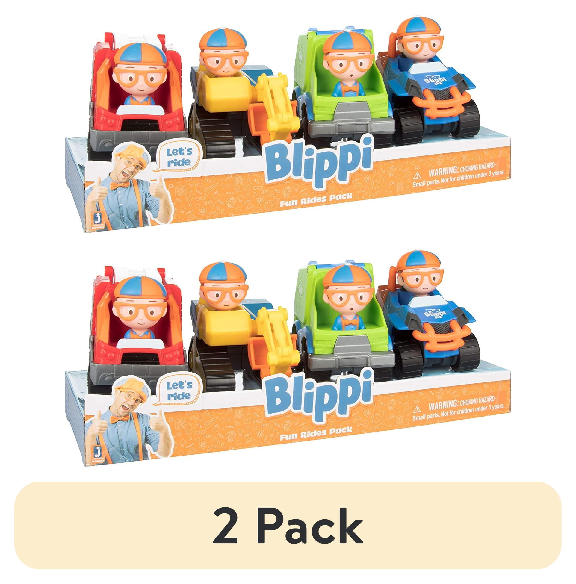(2 pack) BLIPPI Collectible Construction Play Toys, Multicolor, 4 Count ...