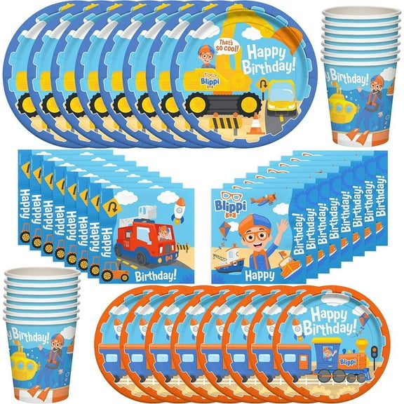 Unicorn Birthday Party Supplies Tableware Classic Set for 24 Guests ...