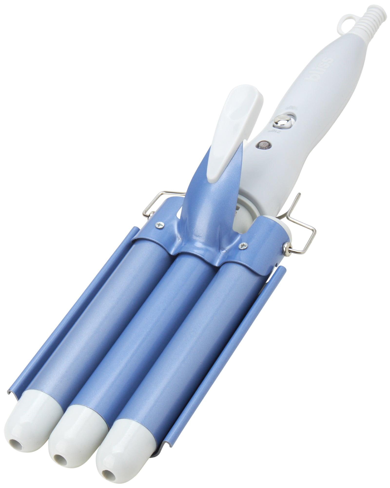 Bliss 3 Barrel Curling Iron - Adjustable Temperature Crimper Hair Tool ...