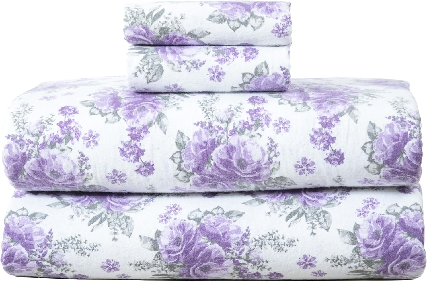 Bliss Casa 3 Piece 100% Cotton Flannel Sheets Twin Size Bed Set - Warm ...