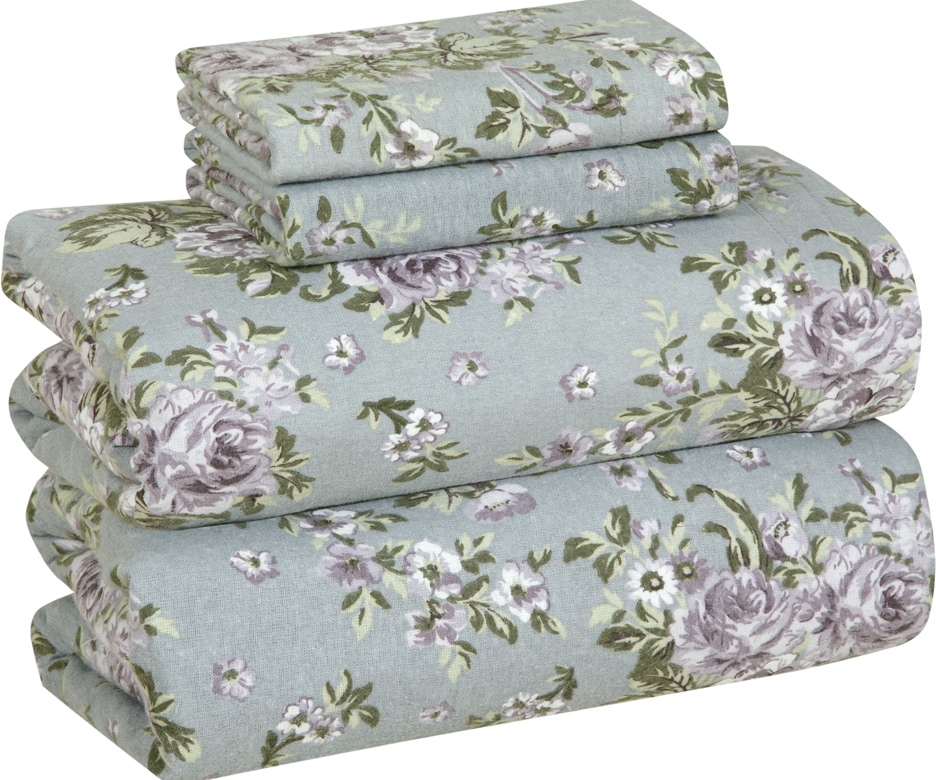 Bliss Casa Flannel Bed Sheets – 100% Cotton, Double Brushed for Extra ...