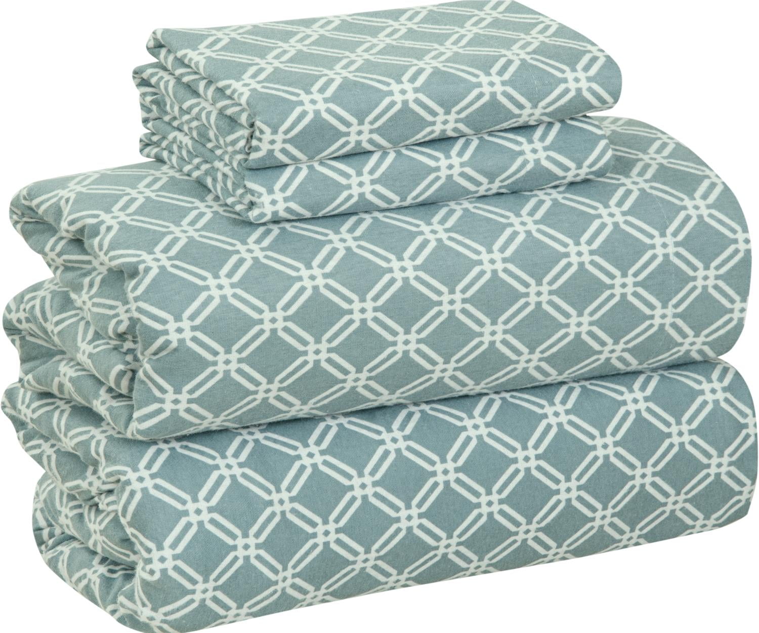 Bliss Casa Flannel Bed Sheets – 100% Cotton, Double Brushed for Extra ...