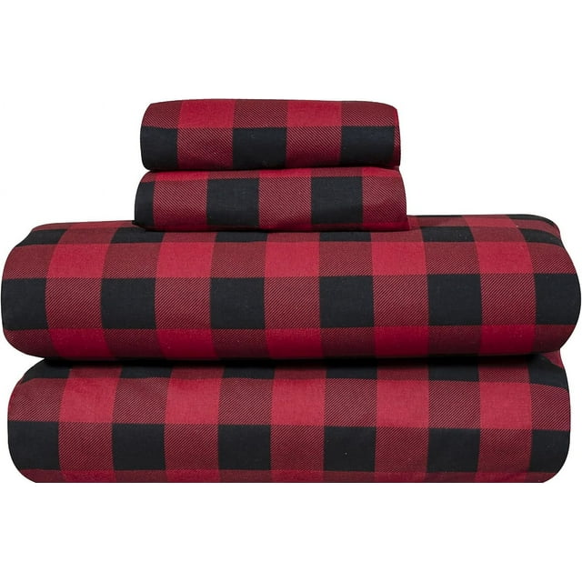 Bliss Casa Queen 4pc 100% Cotton Flannel Sheet Set - High GSM, Deep ...
