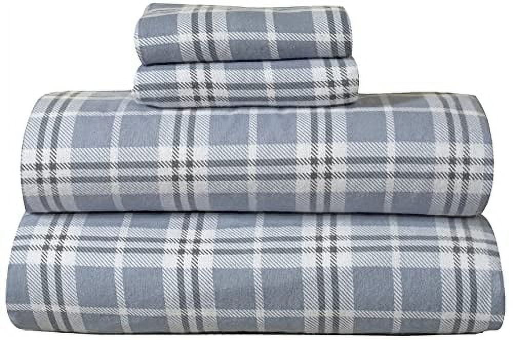 Bliss Casa Flannel Bed Sheets – 100% Cotton, Double Brushed for Extra ...