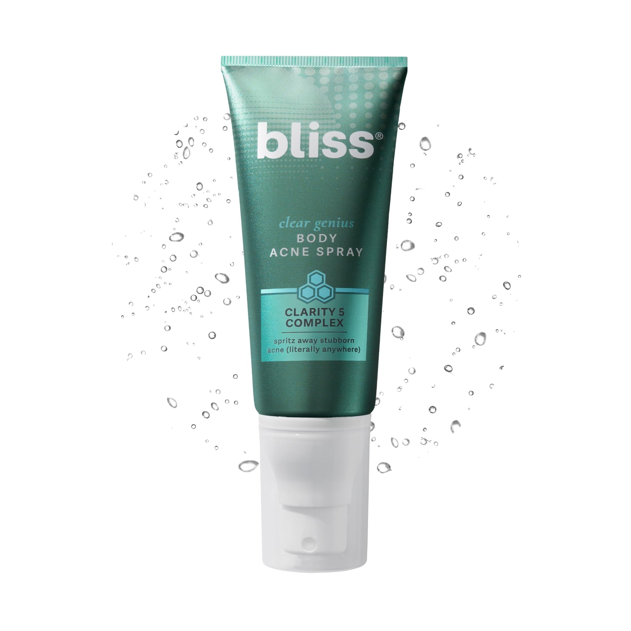 Bliss Clear Genius Body TMA2 Acne Spray - 3.5 Fl Maximum Strength 2% ...