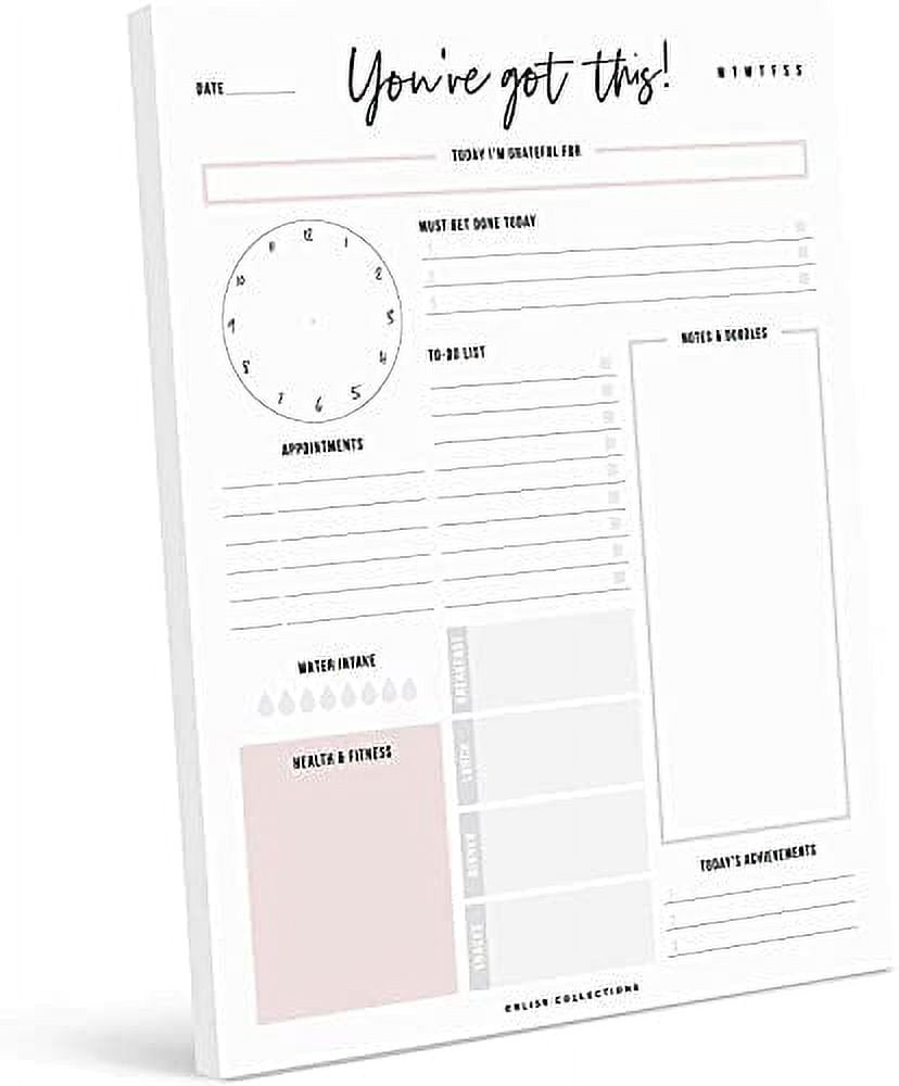 Bliss Collections Daily Planner, You've Got This, Undated Tear-Off ...