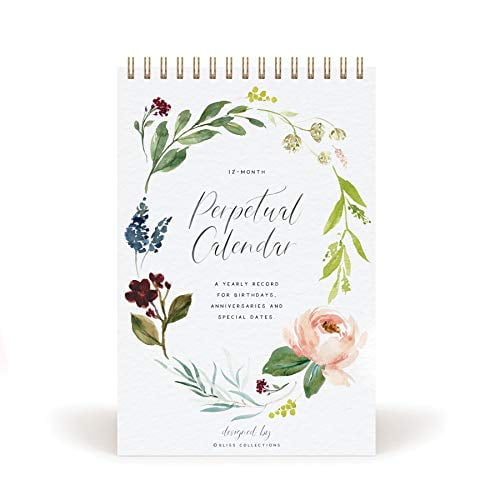 Bliss Collections Perpetual Calendar, Important Dates to Remember ...