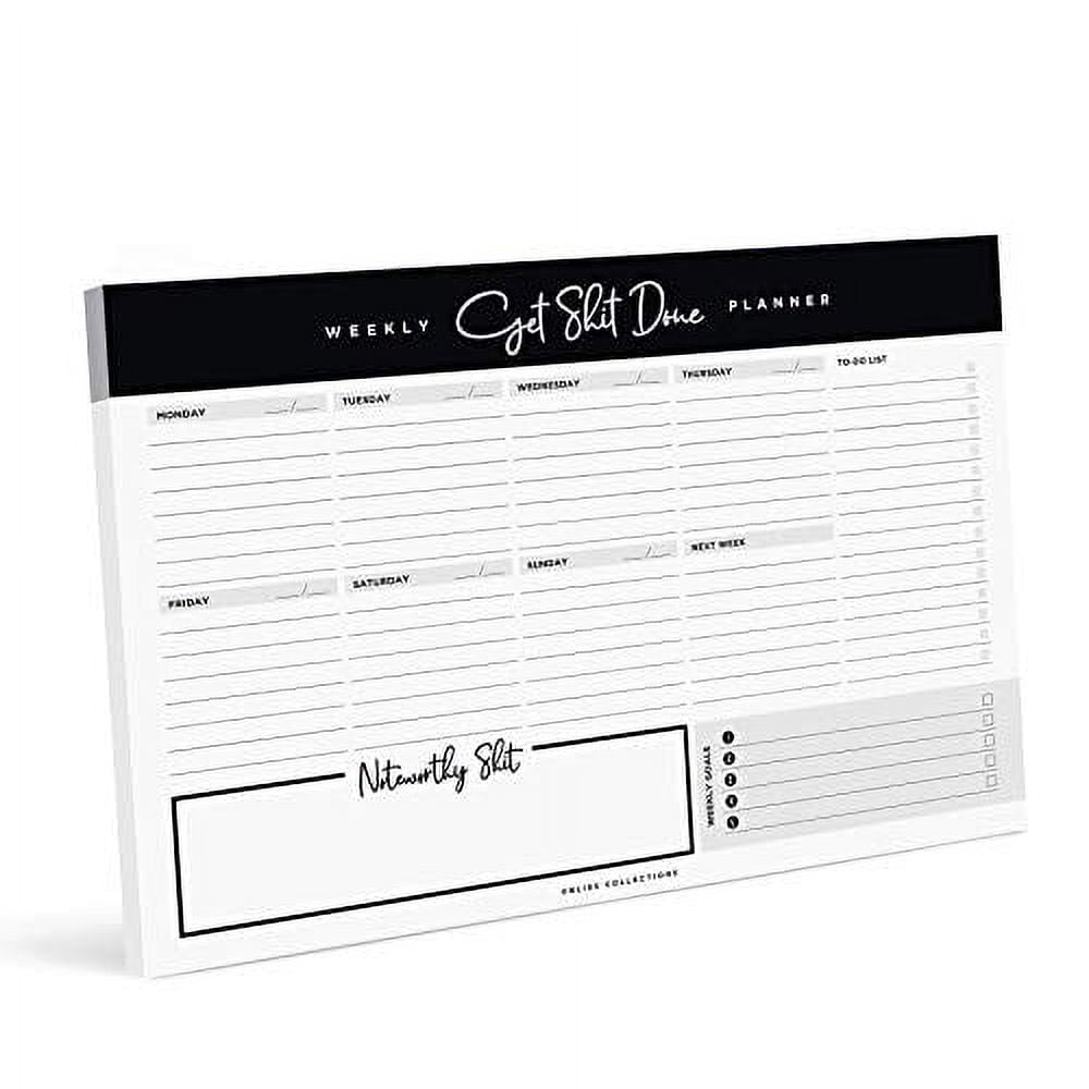 Bliss Collections Weekly Planner 6 x 9 with 50 Undated Tear-Off Sheets ...
