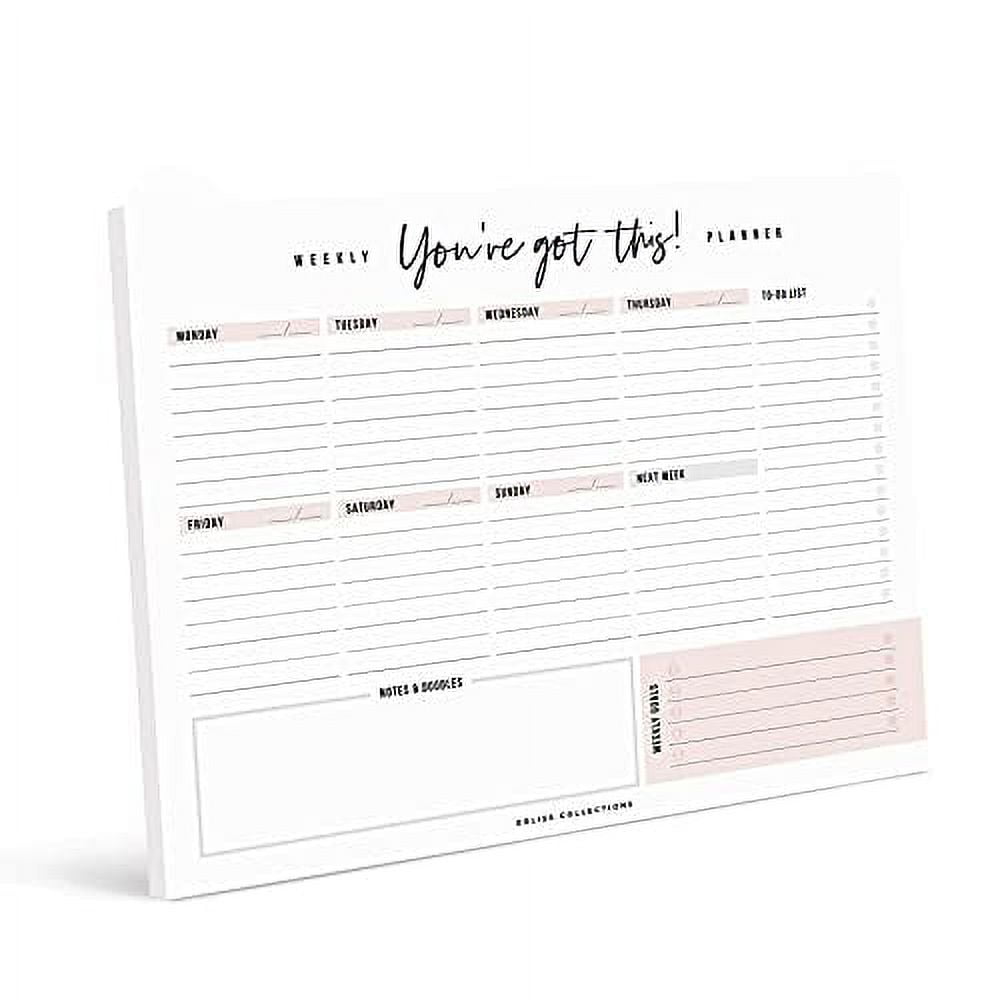 Bliss Collections Weekly Planner, You've Got This, Undated Tear-Off ...