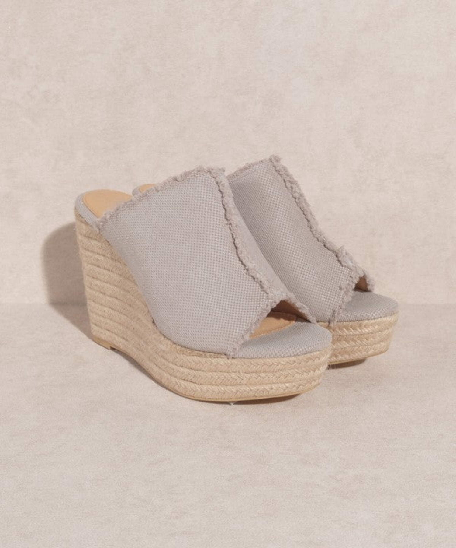 OASIS SOCIETY Bliss - Distressed Linen Wedge - Walmart.com