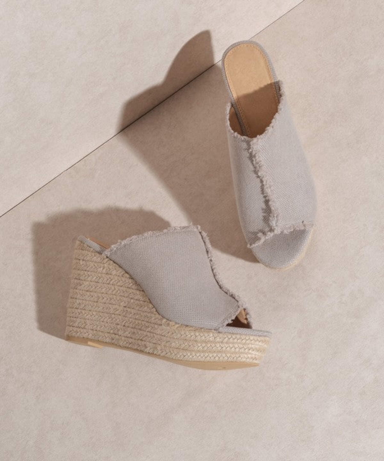 OASIS SOCIETY Bliss - Distressed Linen Wedge - Walmart.com