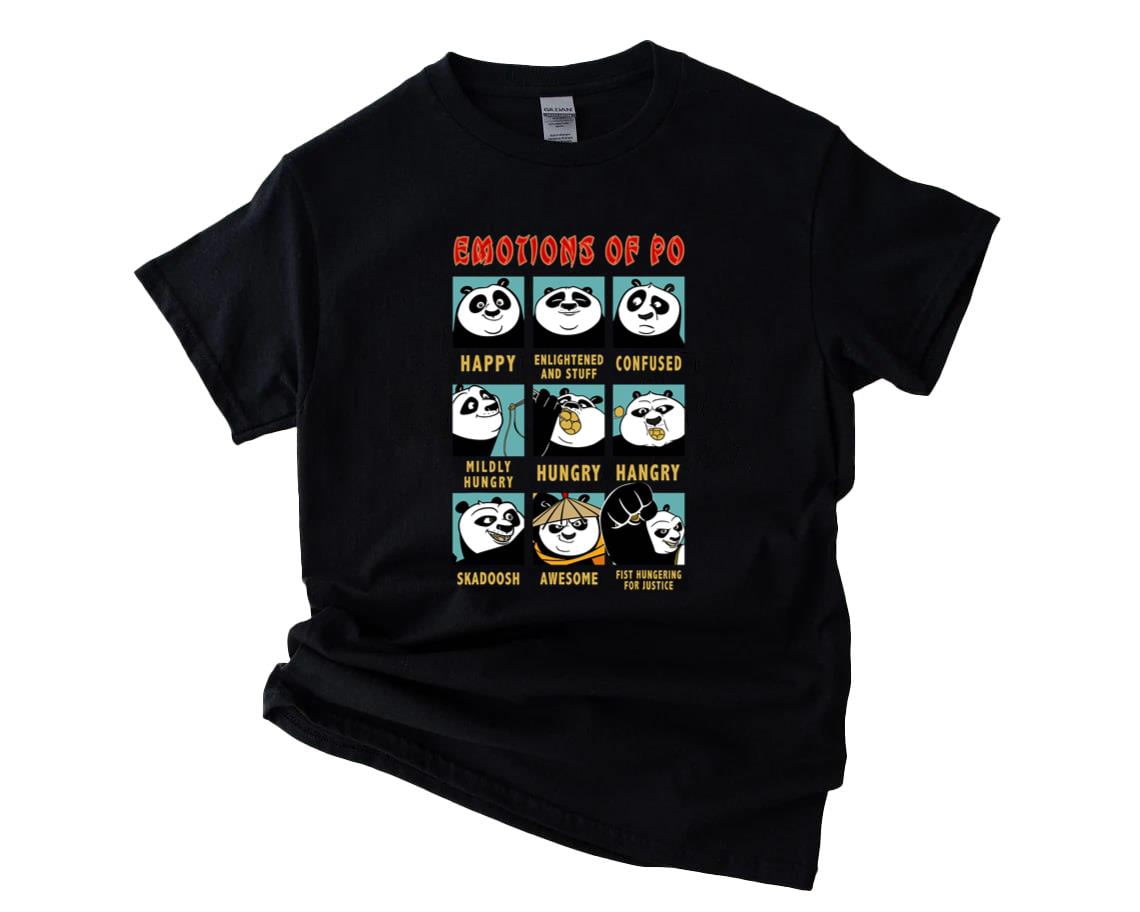 Bliss Emotion of Po T-Shirt – Kung Fu Panda 4 DreamWorks Movie Tee, for men & women, up to size ...