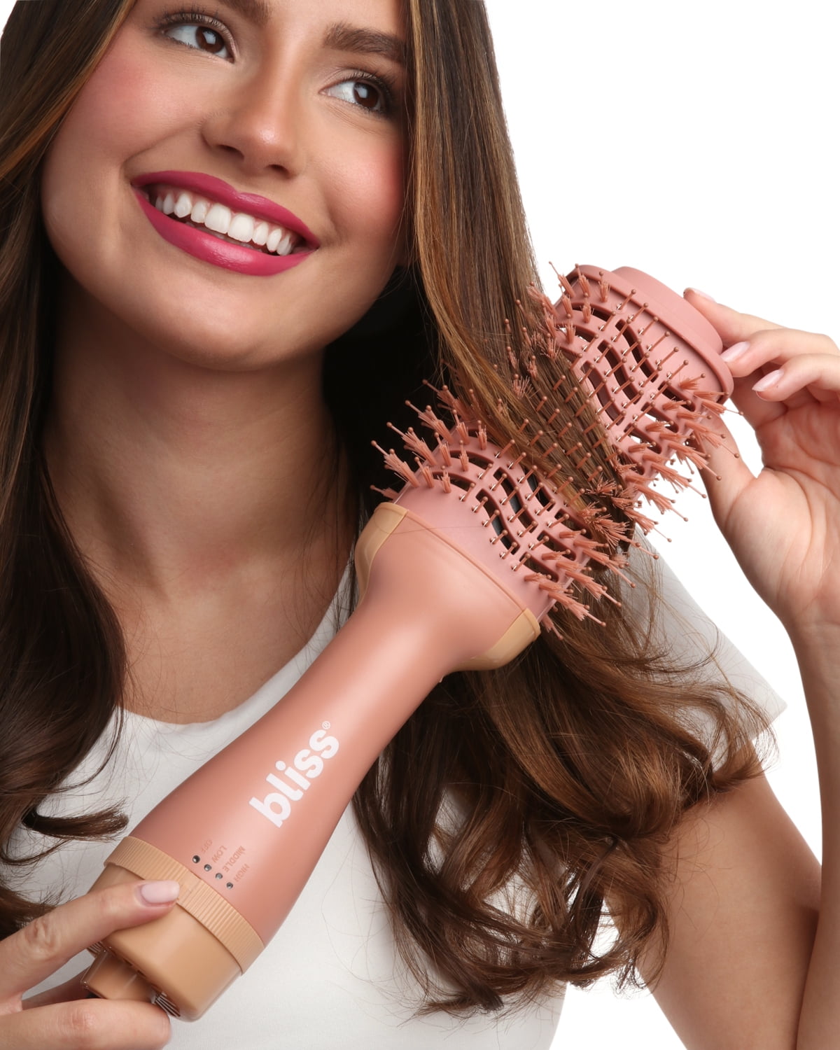 Bliss Hair Dryer Brush, One Step Heated Round Blowout Brush, Hair ...