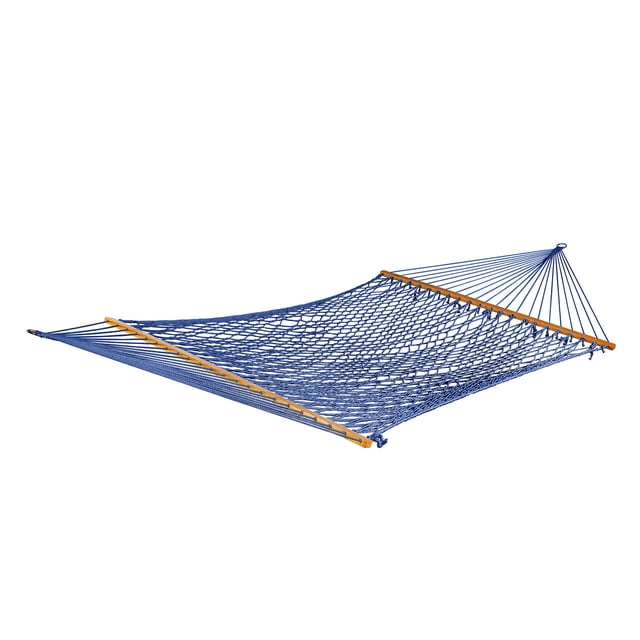 Bliss Hammocks Cotton Rope 2-Person Hammock, Soft Triple Weaved, 60-in ...