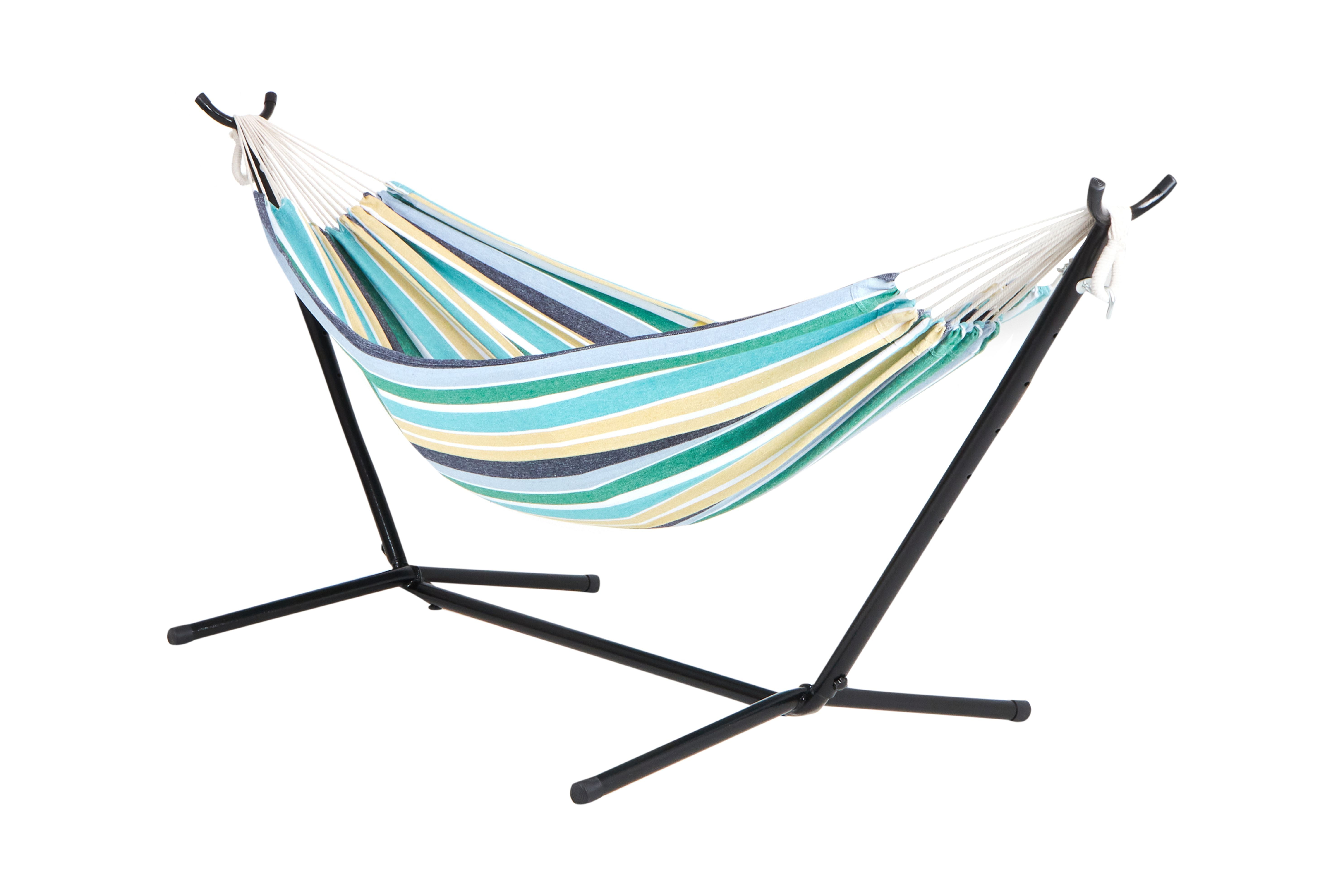 Bliss Hammocks Double Hammock W/ 9ft Stand & Premium Carry Bag, 78" L x ...