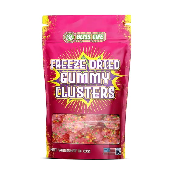 Bliss Life Freeze Dried Gummy Clusters Fruit Candy from TikTok, ASMR ...