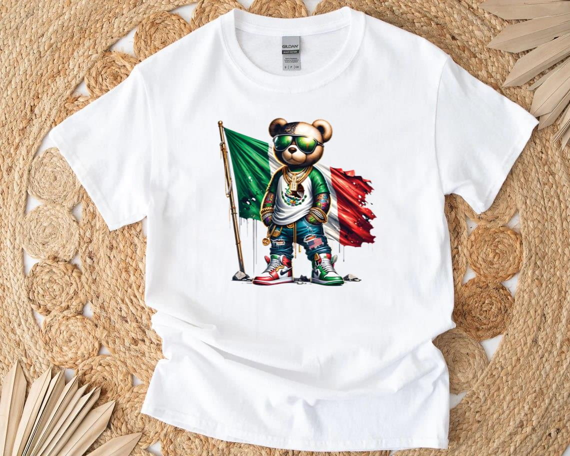 Bliss Mexican Teddy Bear T-shirt, for men & women, up to size 5XL ...
