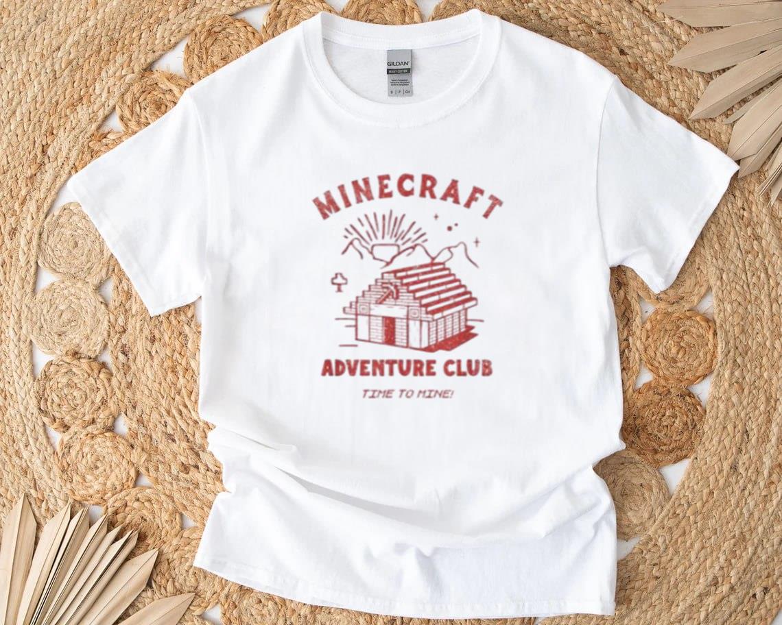 Bliss Minecraft Adventure Club – Time to Mine! Cabin T-Shirt, for men ...