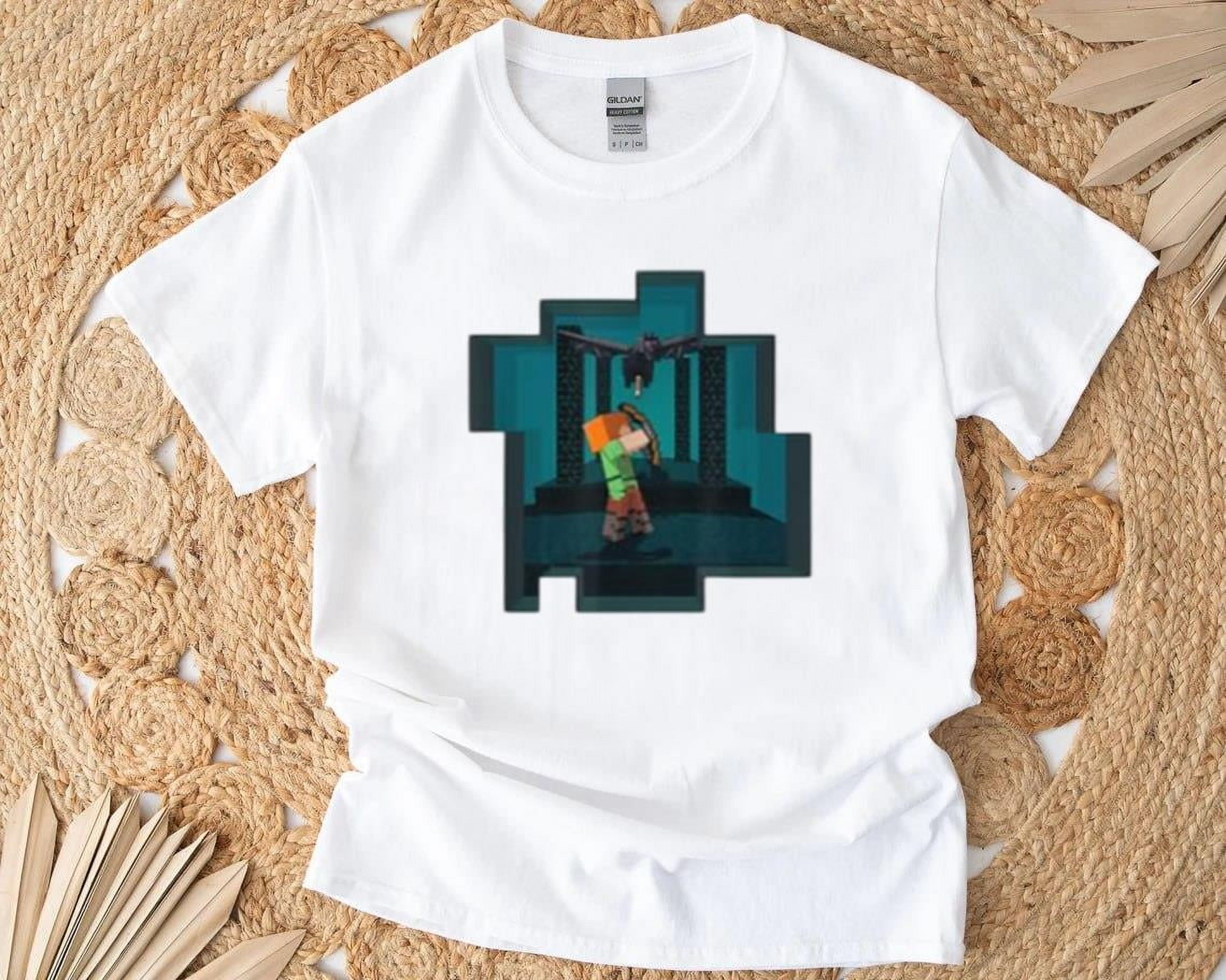 Bliss Minecraft Alex And Ender Dragon Endgame T-Shirt, for men & women ...