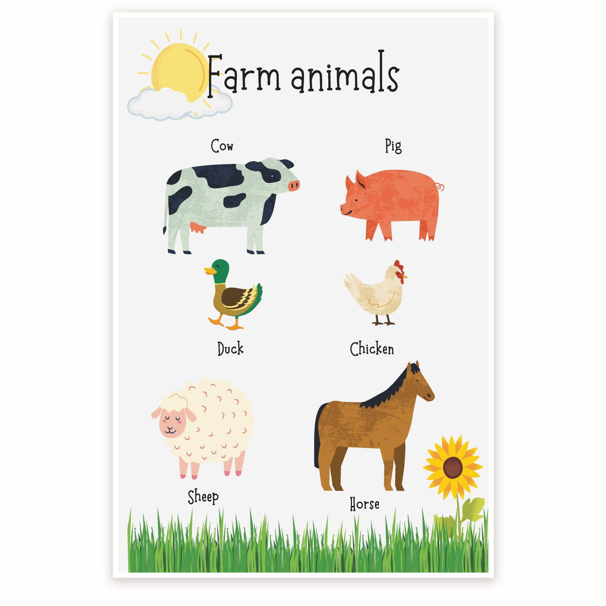 Bliss Monkey Co. Farm Animals - Pre-K Kindergarten - 1st Grade - Early ...