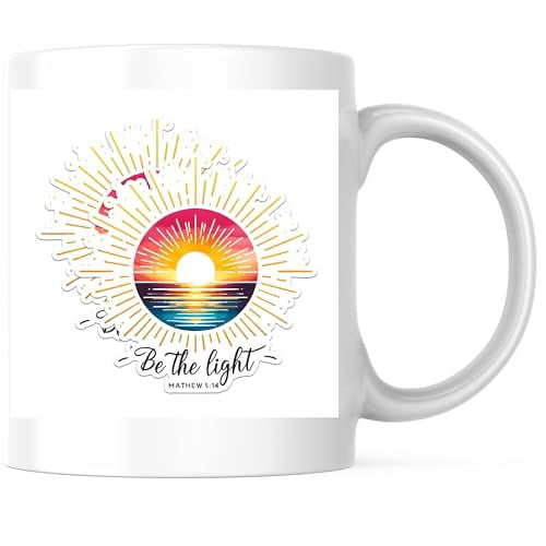 Bliss Monkey Co. Inspirational Quote Coffee Mug - Be the Light Mathew 5 ...