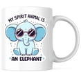 Bliss Monkey Co. My Spirit Animal Is An Elephant Coffee Mug - Funny ...