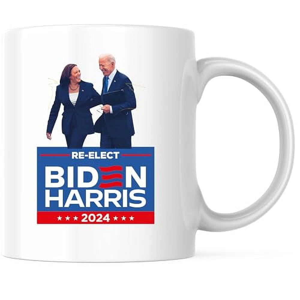 Bliss Monkey Co. Re-Elect Biden Harris 2024 Coffee Mug - Joe Biden 2024 ...