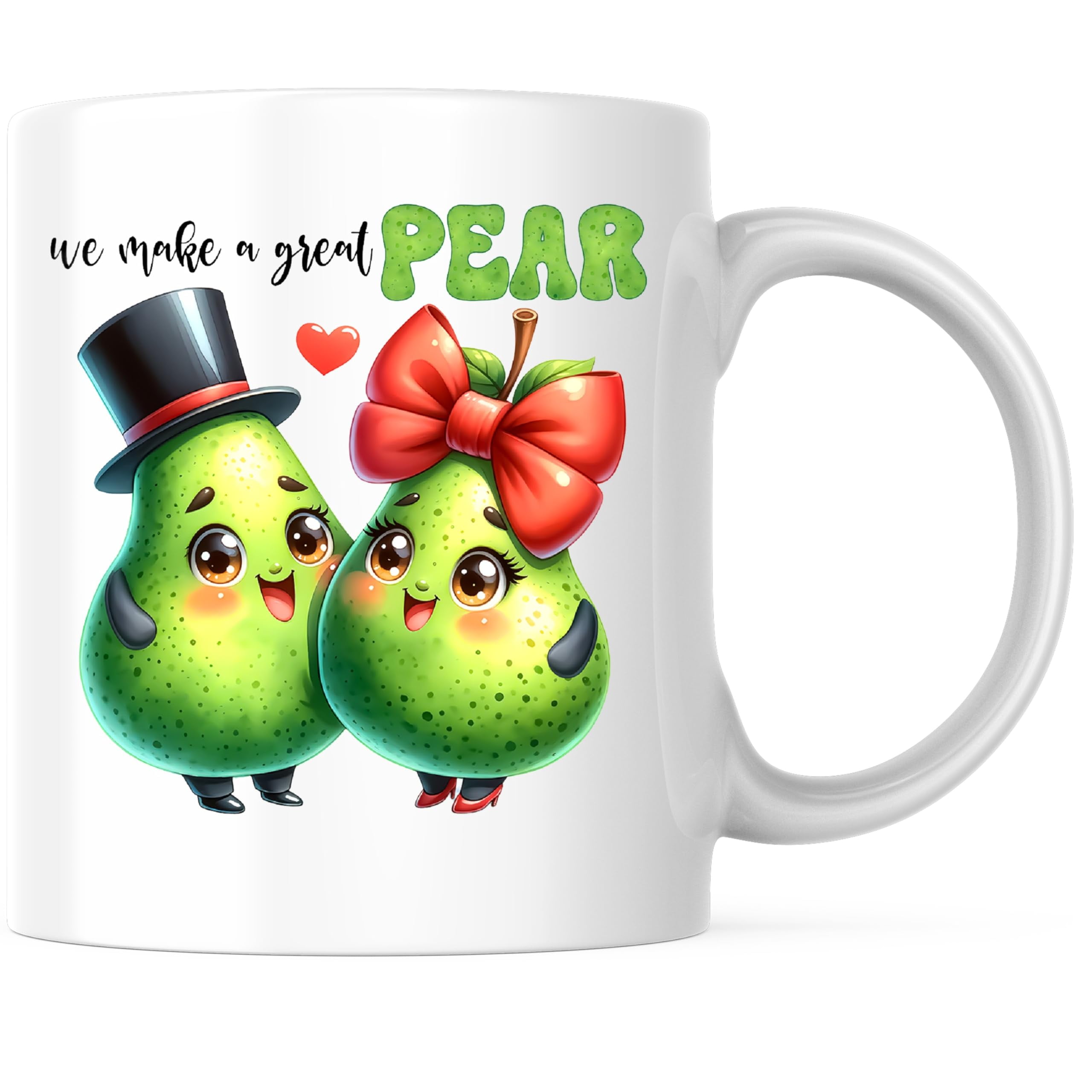 Bliss Monkey Co. We Make A Great Pear Coffee Mug - Funny Punny Fruit ...
