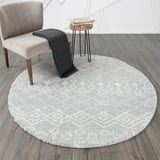 Free Shipping! Bliss Rugs Tufted Shag Tribal Boho Round Rug for Living ...