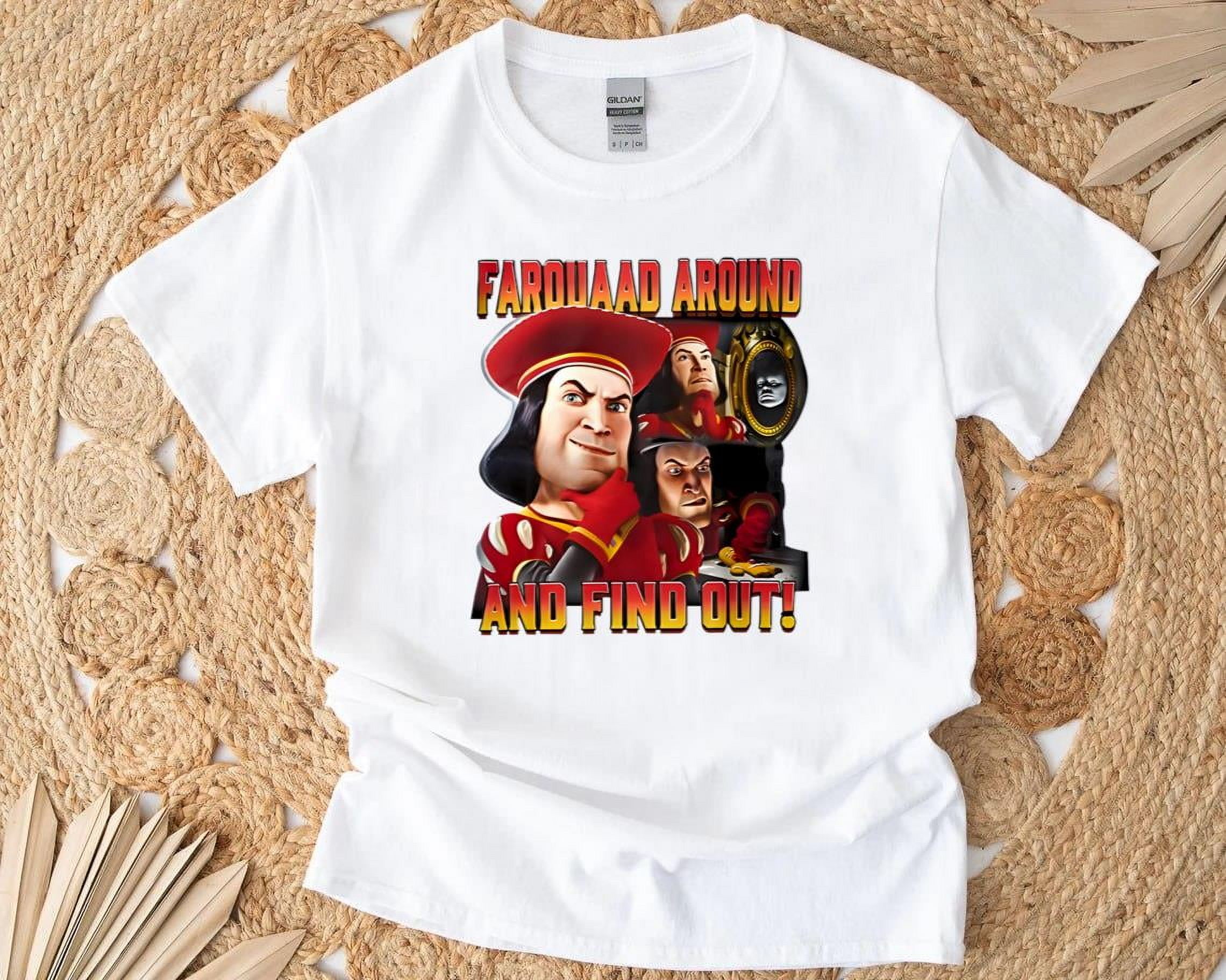 Bliss Shrek Lord Farquaad Retro Multi Portrait T-Shirt, for men & women ...