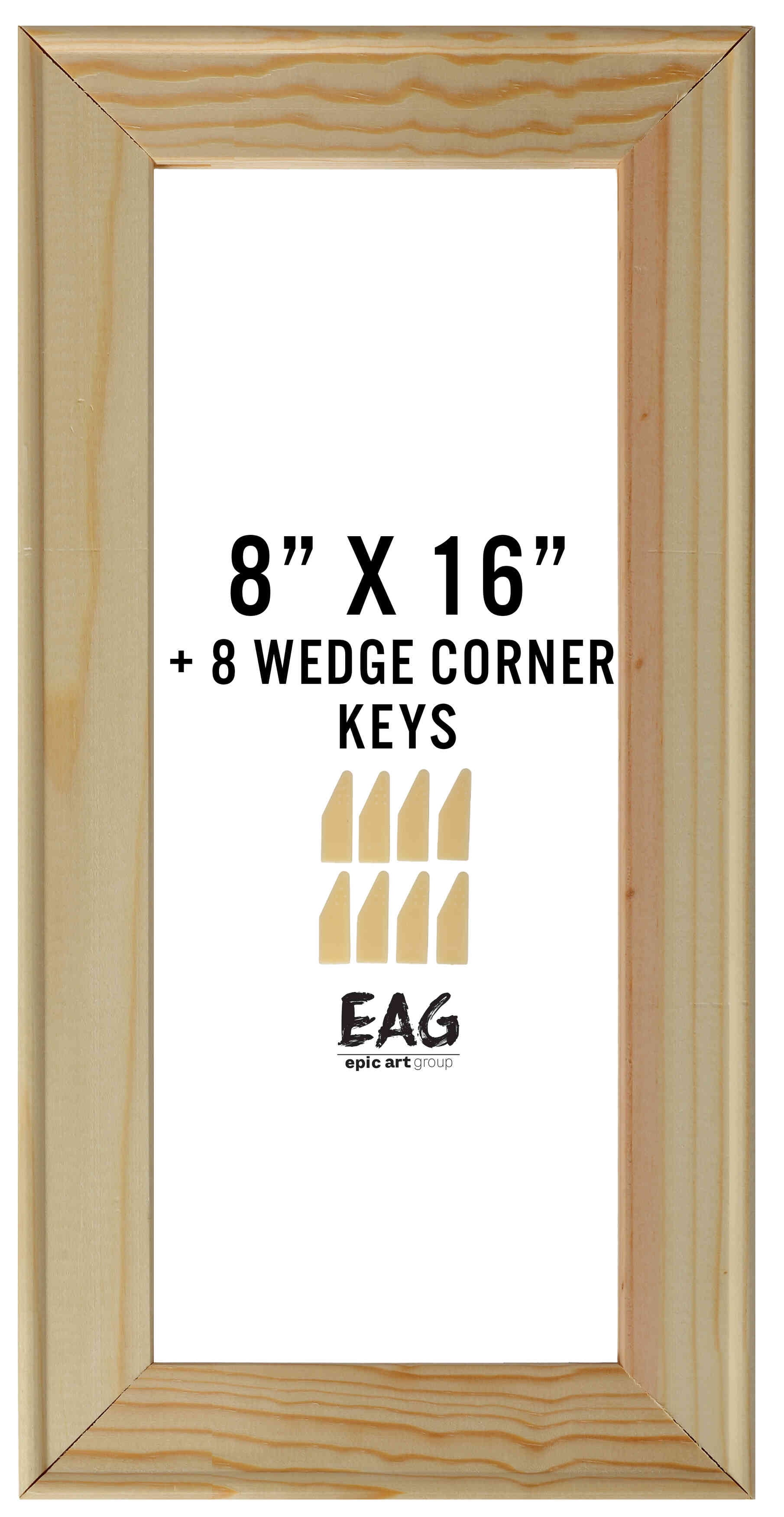 Bliss Solid Wood Stretcher Bar DIY Kit 3/4" Deep With Plastic Keys for ...