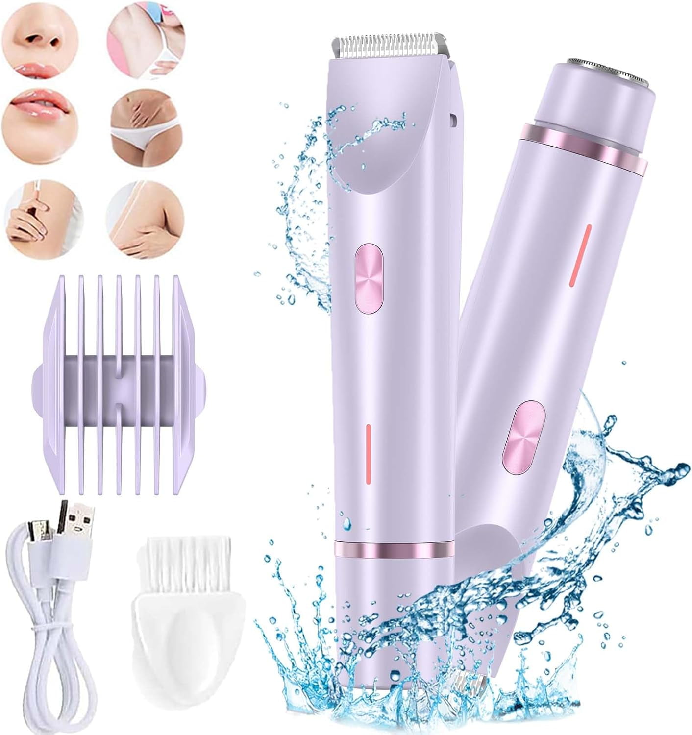 Bliss and Bloom Razor, Bliss and Bloom Beauty Bloom Electric Razor, 2 ...