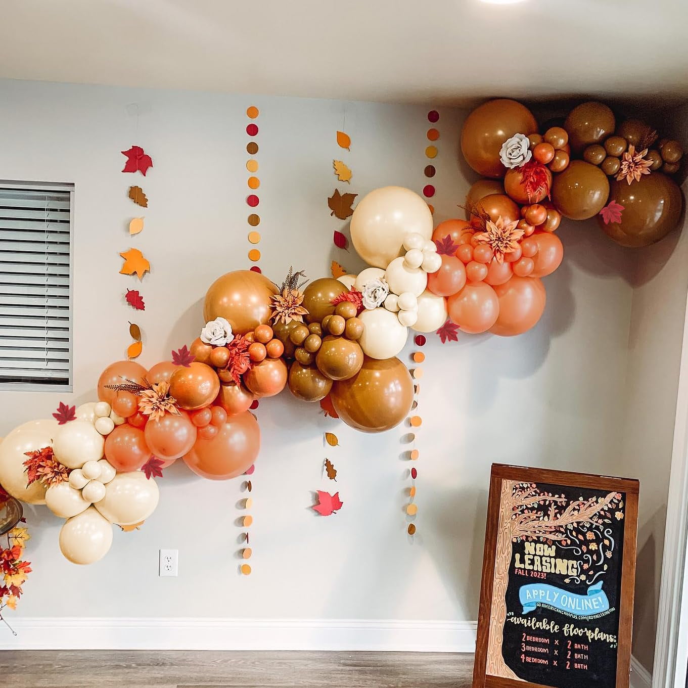 BlissBash 117PCS Fall Balloon MMF7 Arch Garland Kit - Burnt Brown, Nude ...