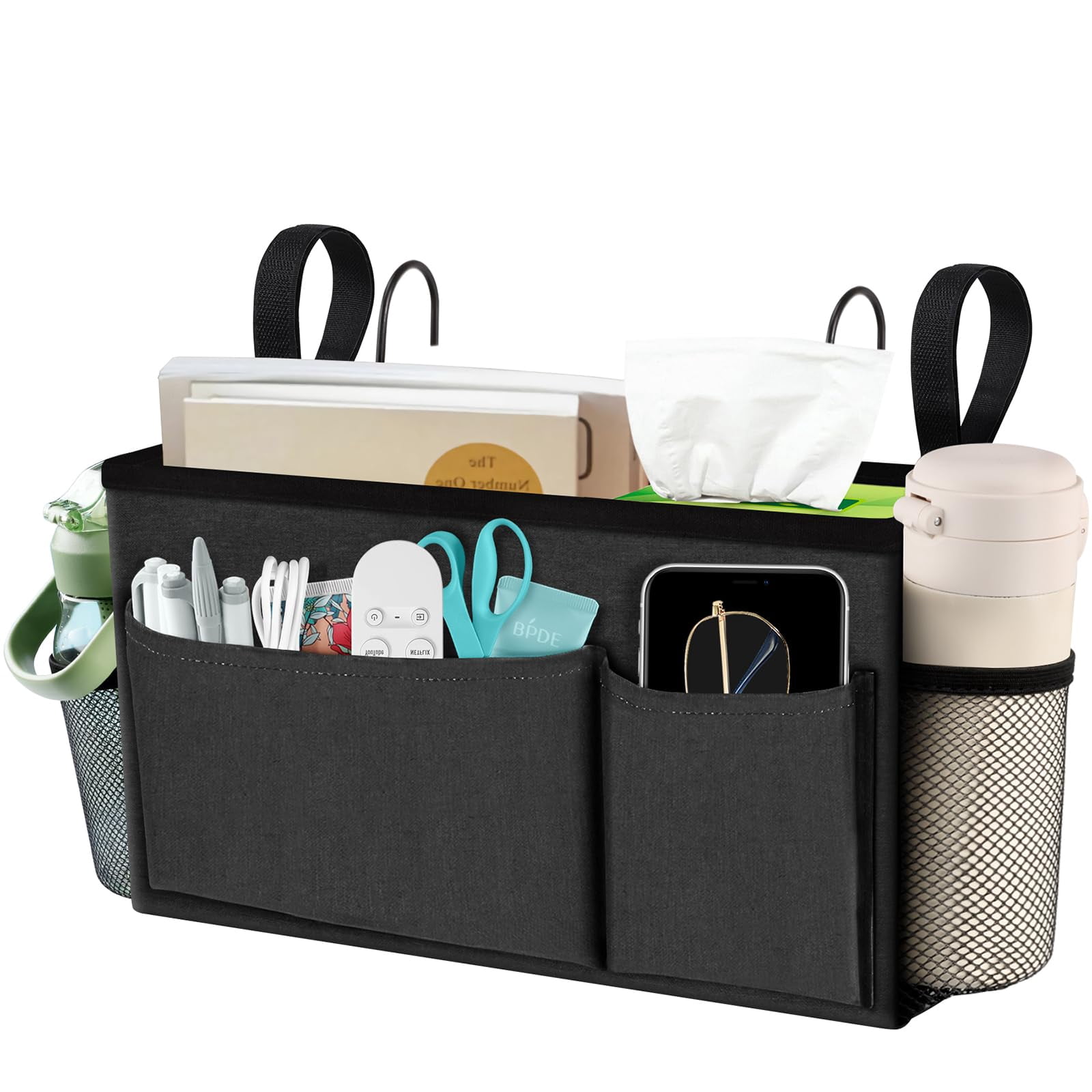 BlissTotes Bedside Caddy, Bedside Storage Organizer for Bunk Bed ...